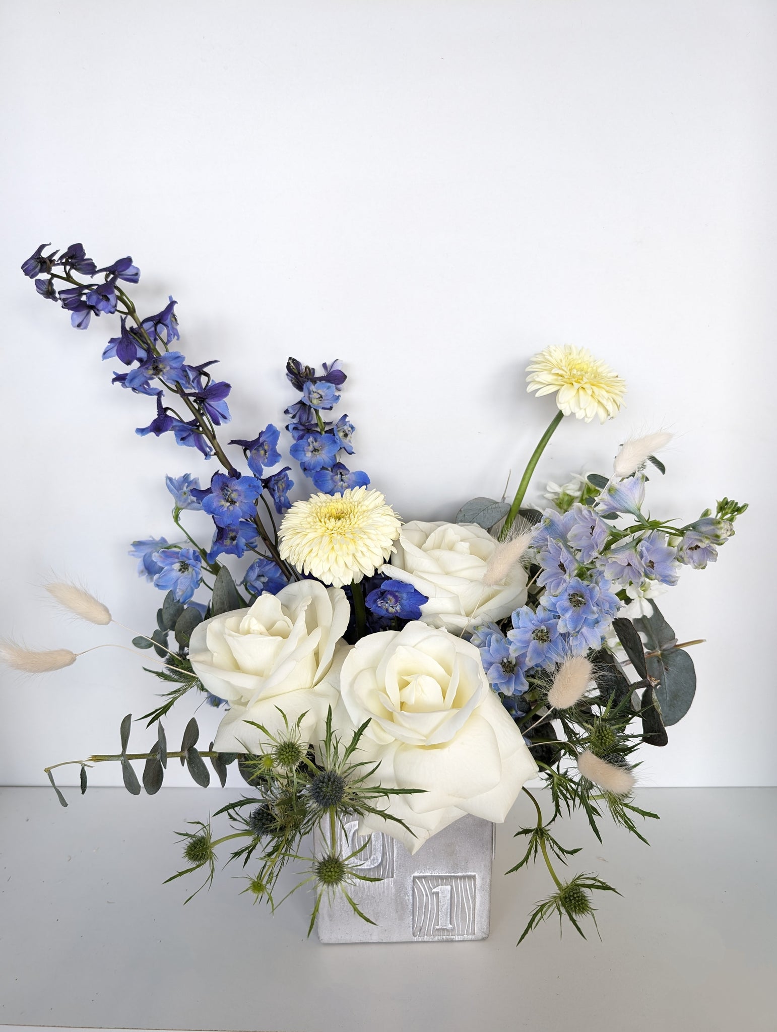 Baby Block Arrangement – Beaudry Flowers