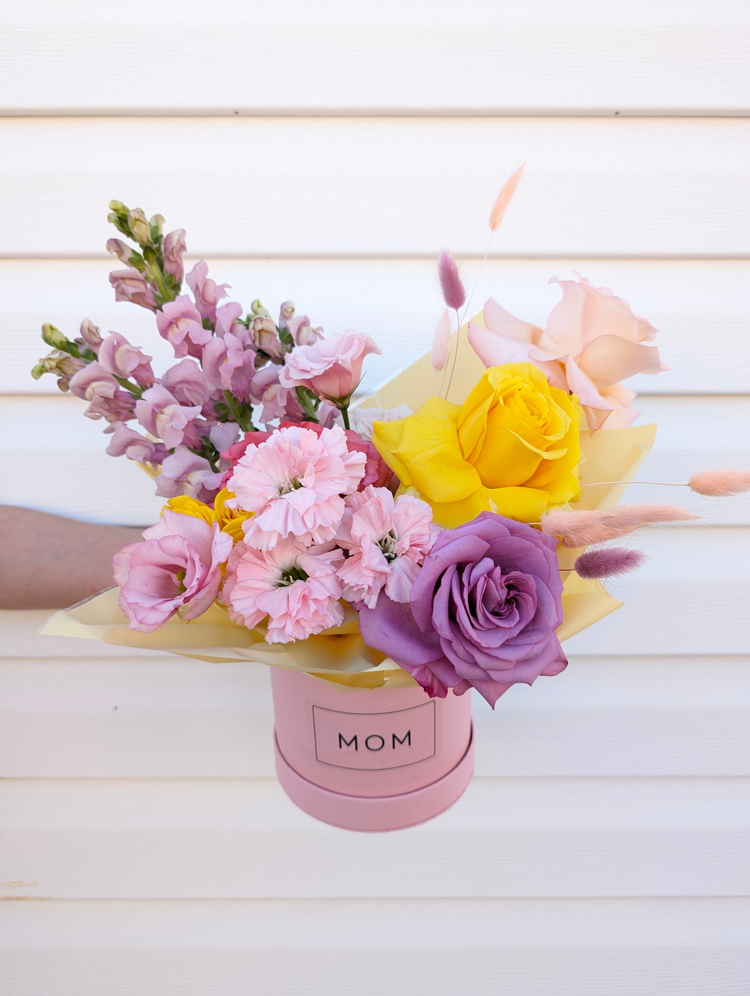Mom's Colourful Bloom Box (Similar Box) – Beaudry Flowers